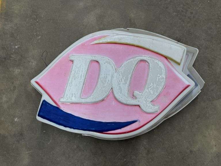 (AA) Plastic Dairy Queen Sign - Kraft Auction Service, LLC