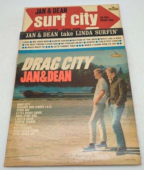 (F) Jan & Dean. LP Records 33 RPM. - Kraft Auction Service, LLC