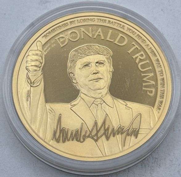 (Y) Donald Trump Gold Tone Coin - Kraft Auction Service, LLC