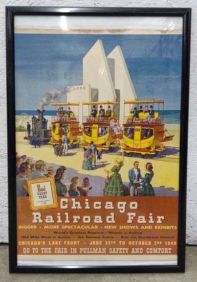 (N) Chicago Railroad Fair Framed Print - Kraft Auction Service, LLC