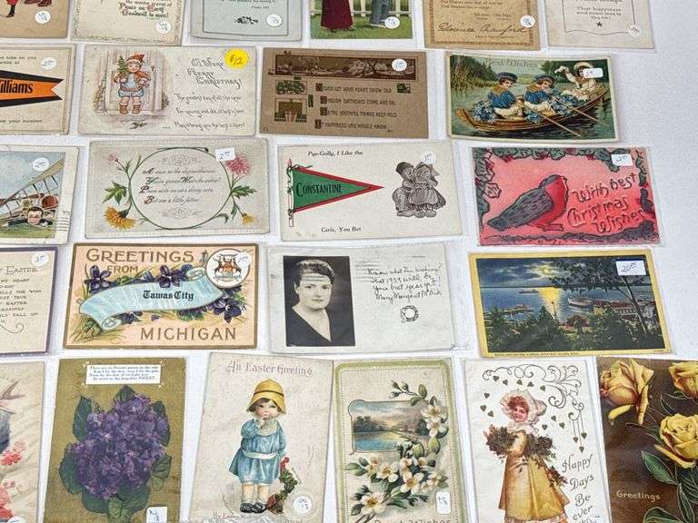 Lot Of Antique / Vintage Postcards - Kraft Auction Service, LLC