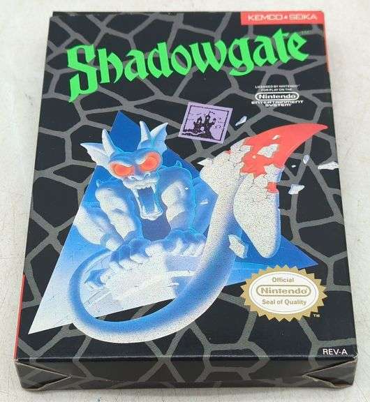 (HI) Boxed Nintendo Kemco-Seika Game. (Shadowgate). Includes instruction manual - Kraft Auction ...