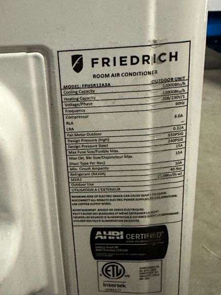 Friedrich Floating Air Pro Single Zone Outdoor Air Conditioning Unit ...