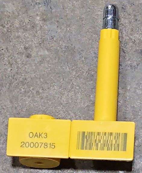 Tydenbrooks SnapTracker Bolt Seal. 200Pcs. - Kraft Auction Service, LLC