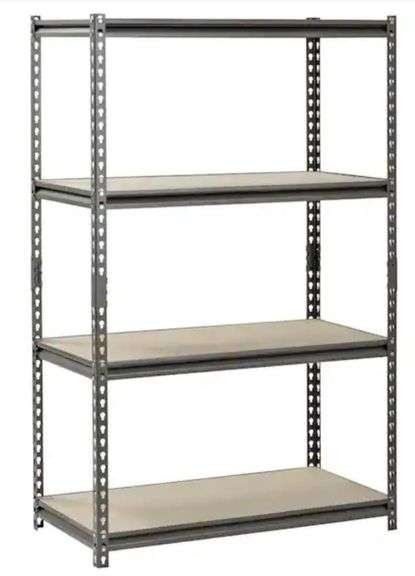 (CY) Muscle Rack 60” 3-Shelf Metal Storage Rack - Kraft Auction Service ...