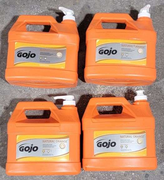 Four 1 Gallon Gojo Nattural Orange Smooth Hand Cleaner. - Kraft Auction ...