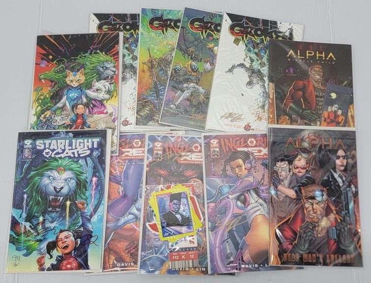 (V) 13 Mitografia, 9 Lives, And Doc Alpha Comic Book Collection ...