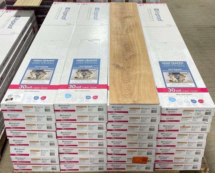(CY) Lifeproof FRESH OAK 30 MIL Luxury Vinyl Plank Flooring - Kraft ...