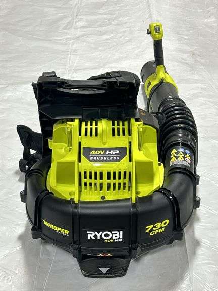 (CU) Ryobi 40V HP 165 MPH Cordless Battery Backpack Blower - Kraft ...
