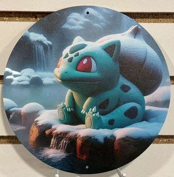 (KC) Metal Pokémon Bulbasuar Advertising Sign 7 3/4 - Kraft Auction ...