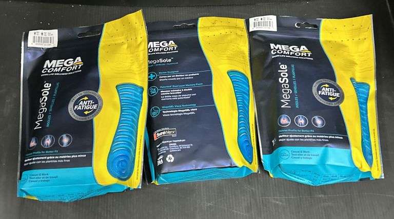 (ZZ) Mega Sole Anti Fatigue Matting In Your Boots Insoles For Casual ...