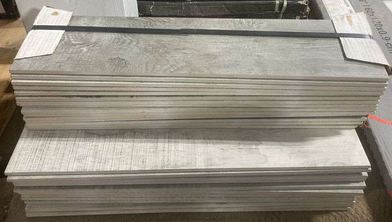 (CW) Florida Tile WIND RIVER GREY 6"x24" Porcelain Tile - Kraft Auction ...