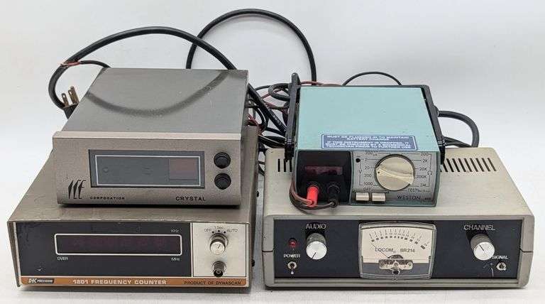 (EF) BK precision 1801 frequency counter, model 1801. Weston 4440 ...