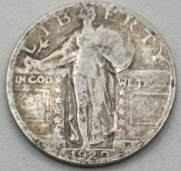 Silver 1929 Standing Liberty Quarter Coin - Kraft Auction Service, LLC