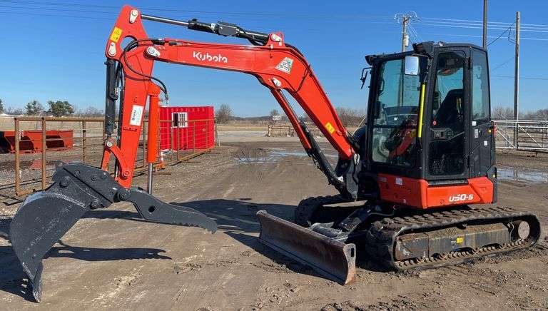 2022 Kubota U50-5 Mini Excavator - Kraft Auction Service, LLC