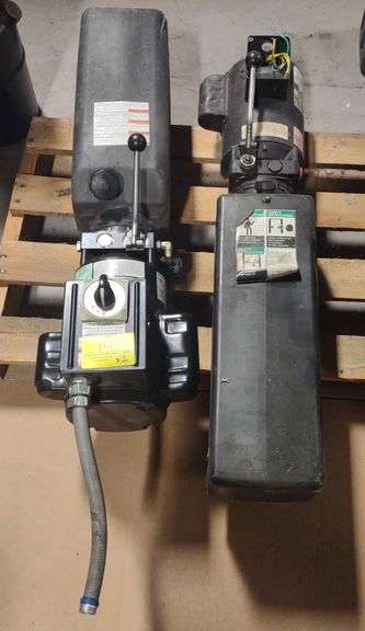 SPX Stone Hydraulic Power Unit (Model AB-1346) & Doerr Hydraulic Power ...