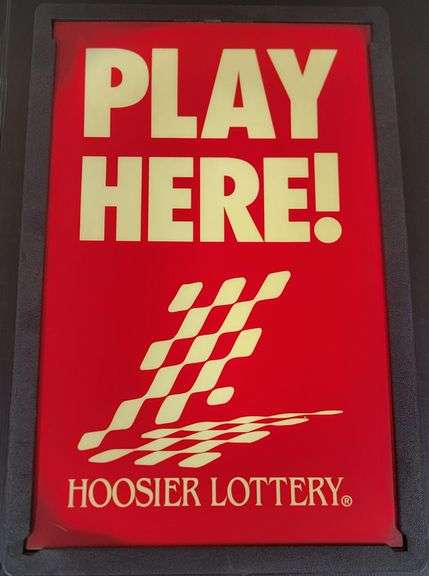 (AI) Hoosier Lottery Light Up Sign. - Kraft Auction Service, LLC