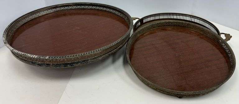 Vintage Serving Trays, and Lazy Suzan - Kraft Auction Service, LLC