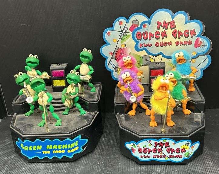 Battery Operated Vintage Frog Band Green Machine from 1989 With 1989 ...