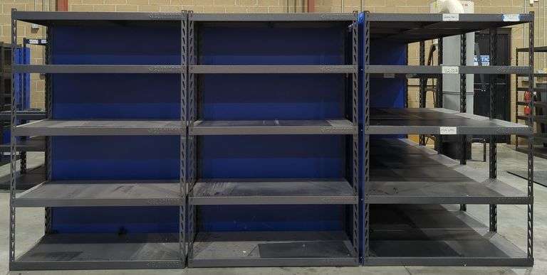 3-Gladiator 5-Tier Shelving Unit (48"×24"×72") Per Shelf Measurements ...