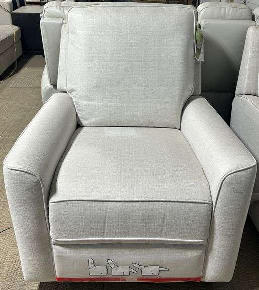 True Innovations Paxley Fabric Swivel Glider Recliner - Kraft Auction ...