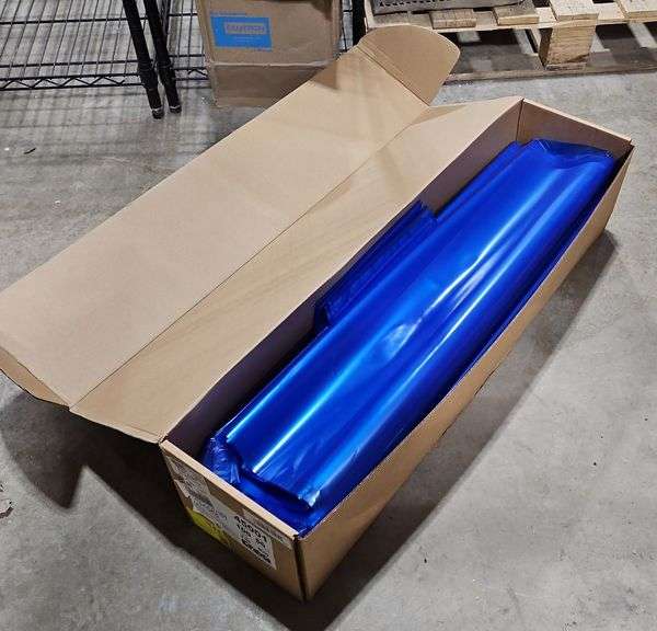 POLYCO VR Apron: Polyolefin, 6 mil Thick, Shin, Tie, Tie, Blue ...