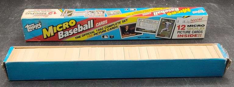 (N) 1992 Topps Micro Baseball Cards - Kraft Auction Service, LLC