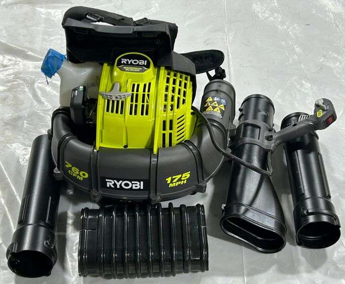 (CU) Ryobi 38cc Gas Powered Backpack Blower - Kraft Auction Service, LLC