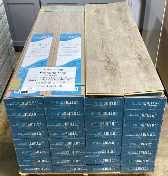 Hydroshield PANAMA PIER Textured Laminate Flooring - Kraft Auction ...