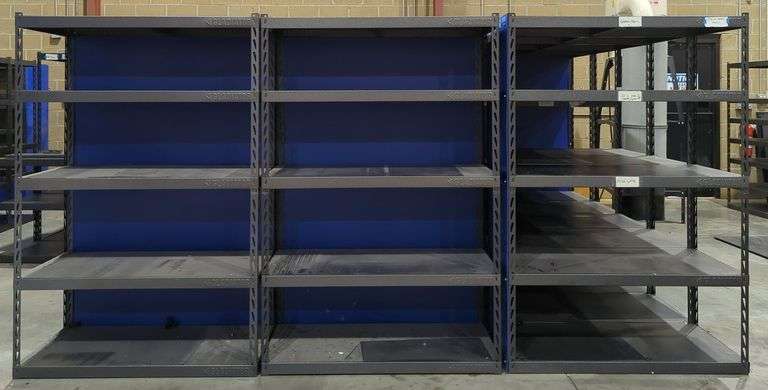 3-Gladiator 5-Tier Shelving Unit (48"×24"×72") Per Shelf Measurements ...
