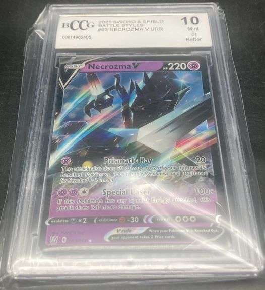 (JT) Pokémon 2021 Necrozma v urr BCCG 10 mint card - Kraft Auction ...