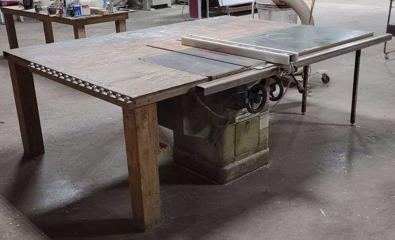 Powermatic Table Saw Station (Model 66)(96"×68"×34") - Kraft Auction ...