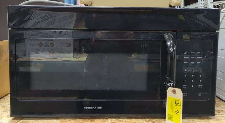 Frigidaire Black Over The Range Microwave 1.7 Cu Ft, 1000 Watt, (Model ...