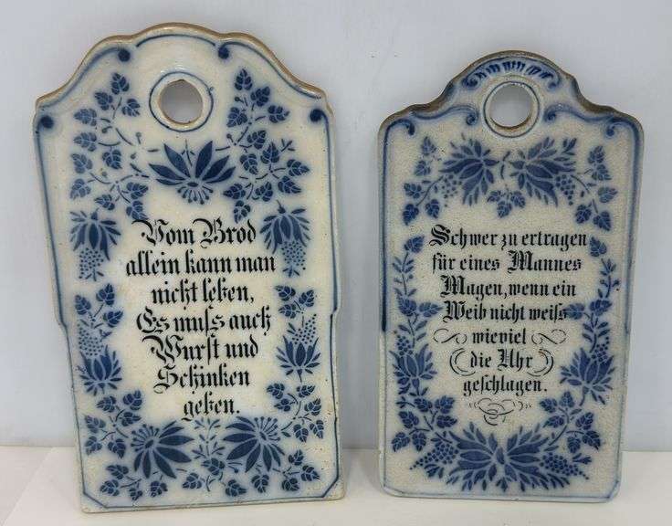Vintage German Ceramic Cutting Boards - Kraft Auction Service, LLC