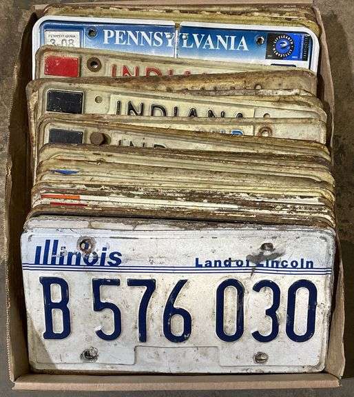 (GH) Vintage License Plates - Kraft Auction Service, LLC