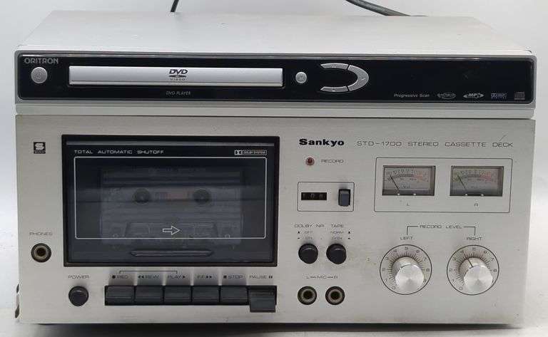 (KL) Sankyo Stereo Cassette Deck STD-1700 and Oritron DVD Player Model DVD3112 - Kraft Auction ...