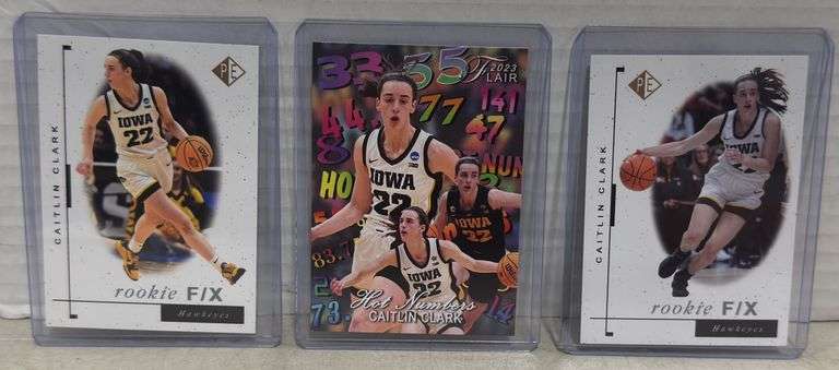 3 Caitlin Clark Indiana Fever Cards - Kraft Auction Service, LLC