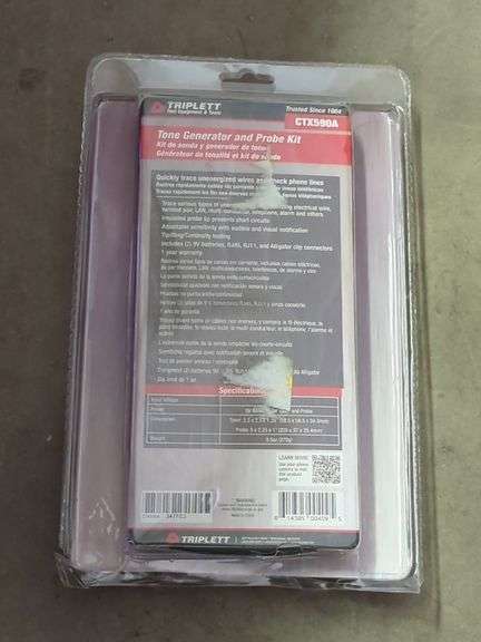 Triplett Tone Generator & Probe Kit (CTX590A) **Sealed** - Kraft ...