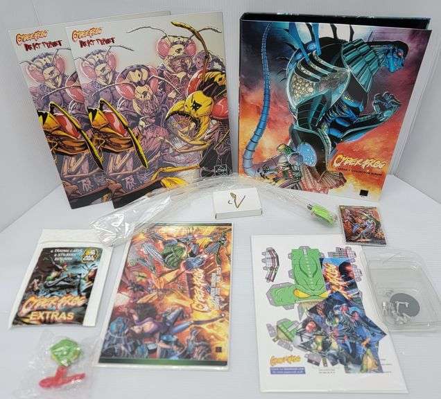 (V) 4 All Caps CyberFrog Collectible Extras. - Kraft Auction Service, LLC
