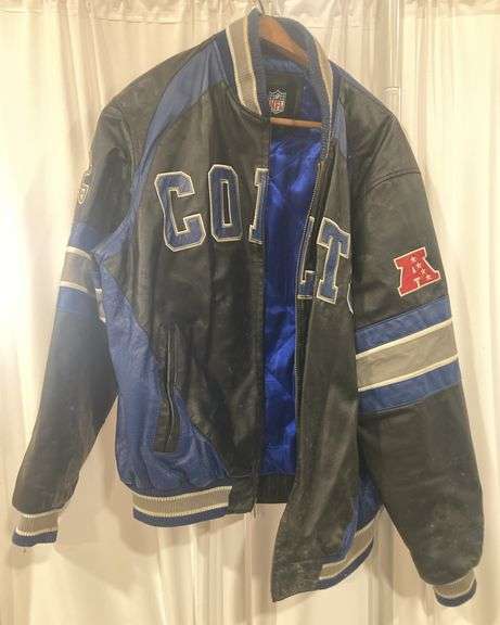 (F) Indianapolis colts vintage NFL jacket size xl - Kraft Auction ...