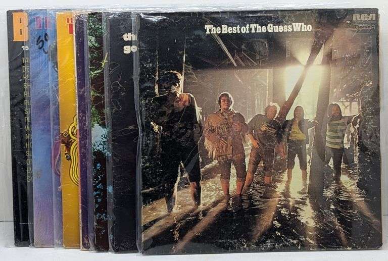 (R) Vinyl 33 speed records from The Guess Who, Three Dog Night, Roy ...