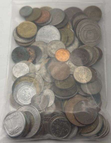 (KC) 1 Pound Foreign Assorted Coins - Kraft Auction Service, LLC