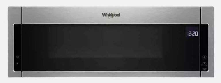 Whirlpool Stainless Steel Over The Range Microwave 1000 Watt, 1.1 Cu Ft ...