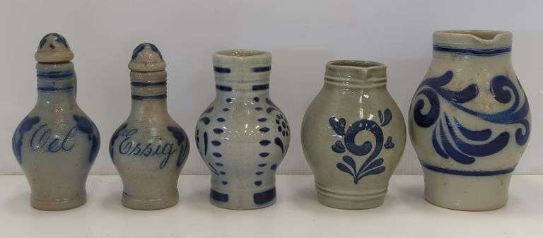 Assorted German Salt Glaze Stoneware Items - Kraft Auction Service, LLC