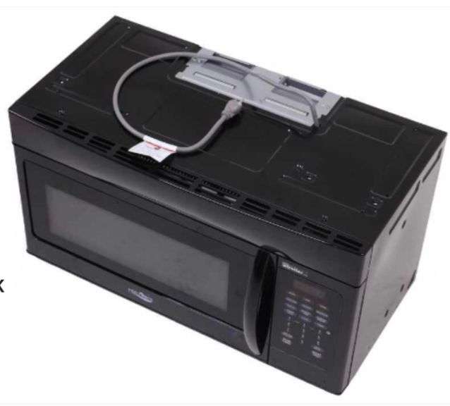 High Point Bkack Over The Range Microwave Oven, 1.7 Cu Ft, Model ...