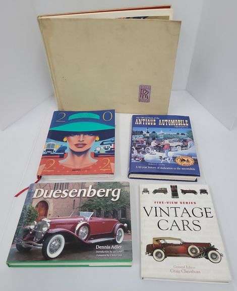 (Z) Five Vintage Car Coffee Table Books - Kraft Auction Service, LLC