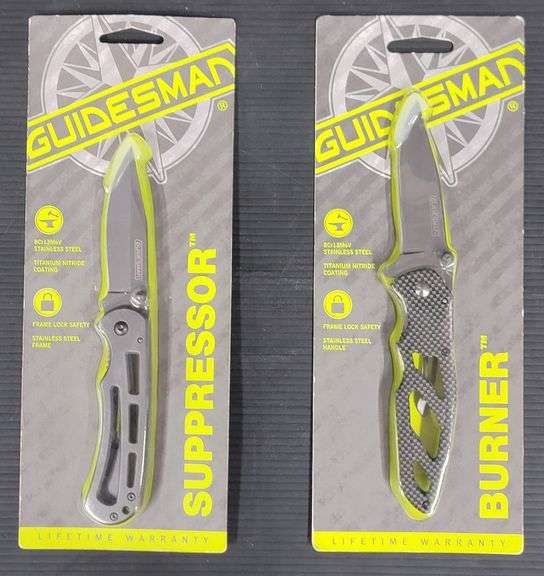 (T) Two Guidesman Suppresor And Burner Folding Pocket Knives - Kraft ...