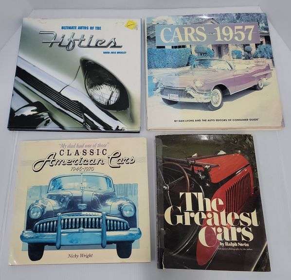 (Z) Four Vintage Car Related Coffee Table Books - Kraft Auction Service, LLC