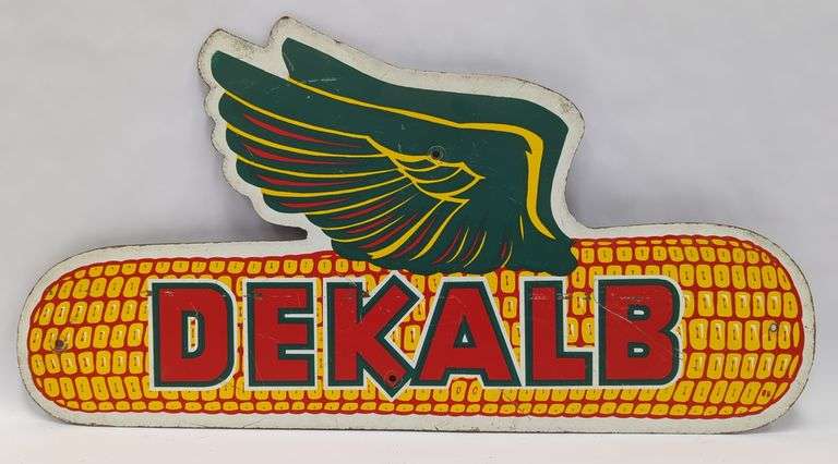 Vtg DEKALB Corn Advertising 1 Sided Cut Out Masonite Board Sign (32"×17 ...