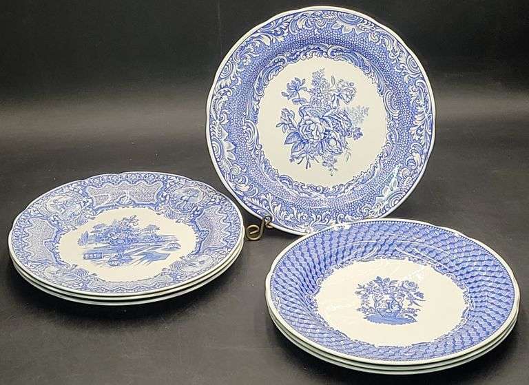 (AI) The Spode Blue Room Collection Plates - Kraft Auction Service, LLC